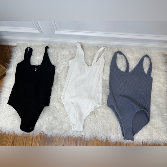 Marshalls | Tops | Women Ribbed Bodysuit Bundle Of 3 | Poshmark